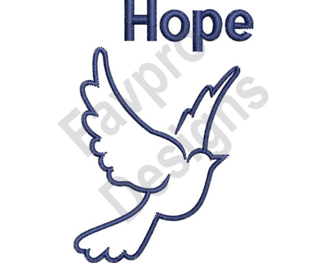 Hope Dove - Machine Embroidery Design - Etsy