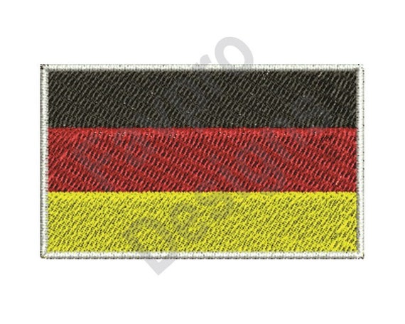 German Flag Machine Embroidery Design | Etsy