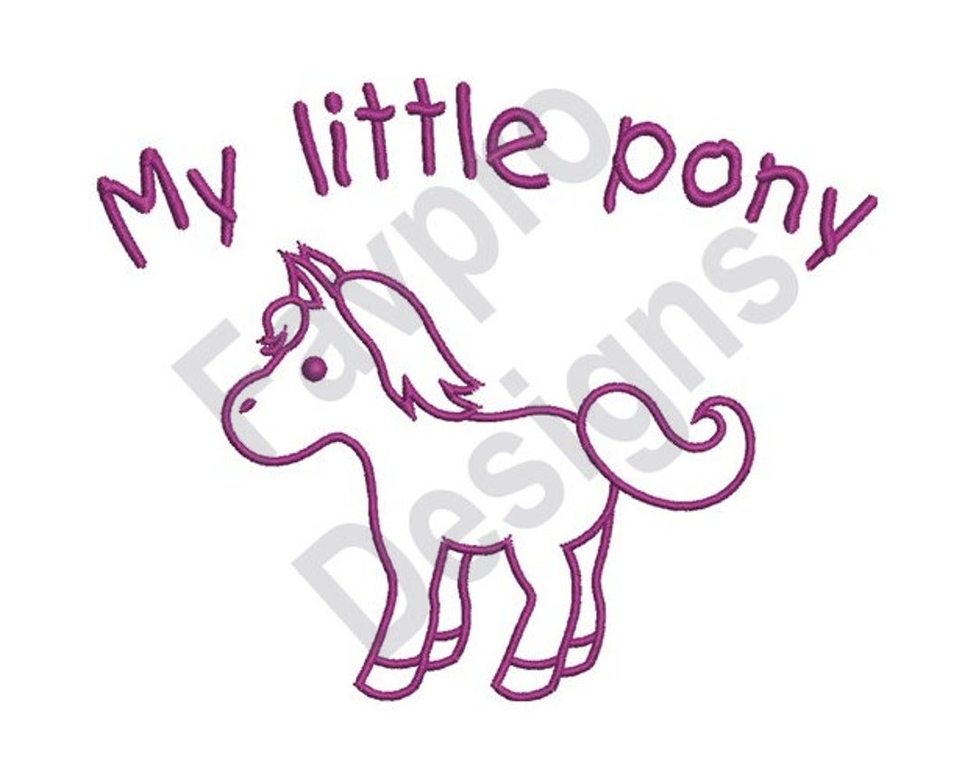 My Little Pony - Machine Embroidery Design - Etsy