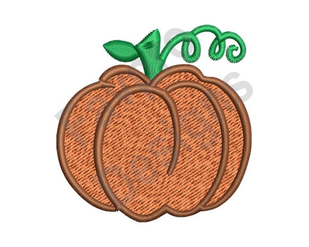 Fall Pumpkin - Machine Embroidery Design - Etsy