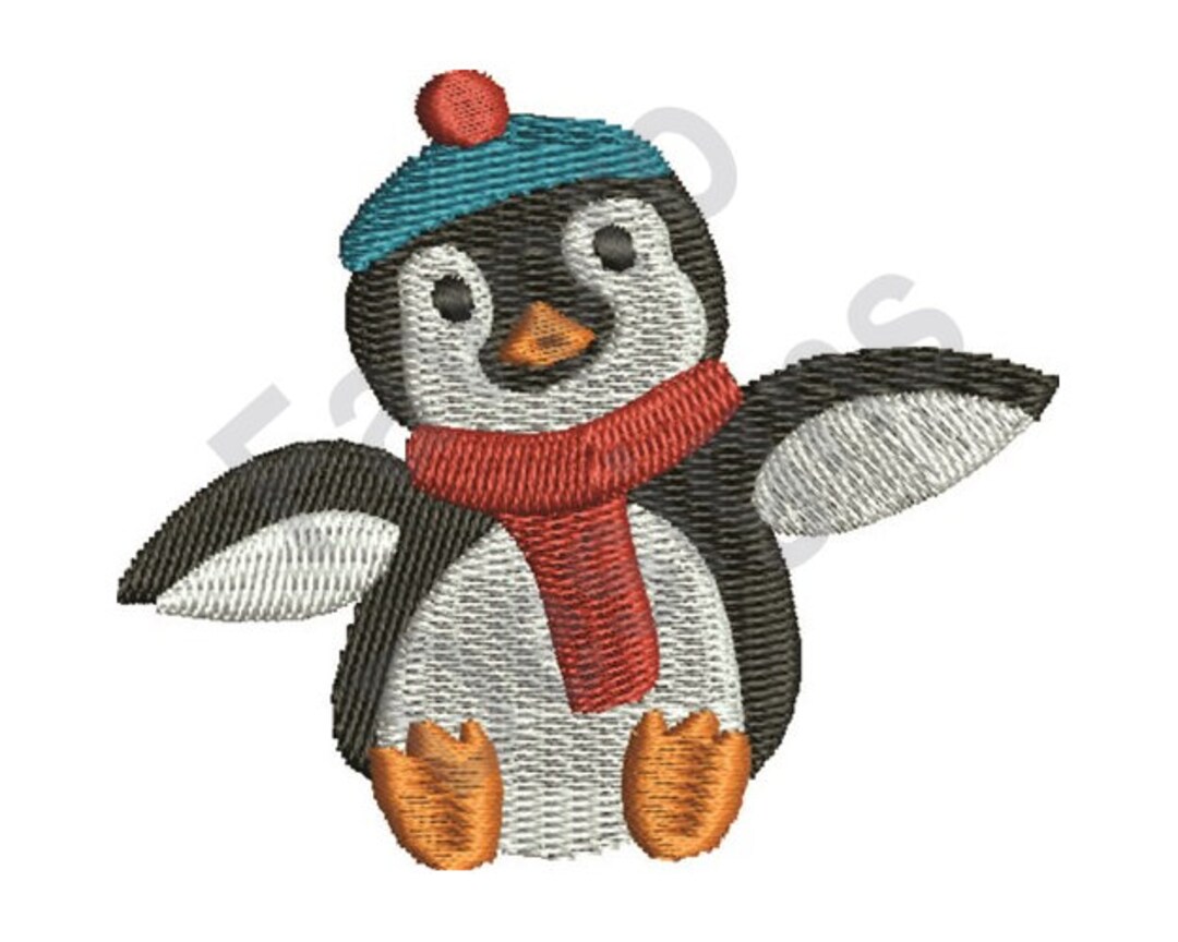 Penguin - Machine Embroidery Design - Etsy