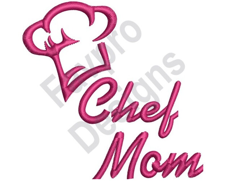 Chef Mom - Machine Embroidery Design - Etsy