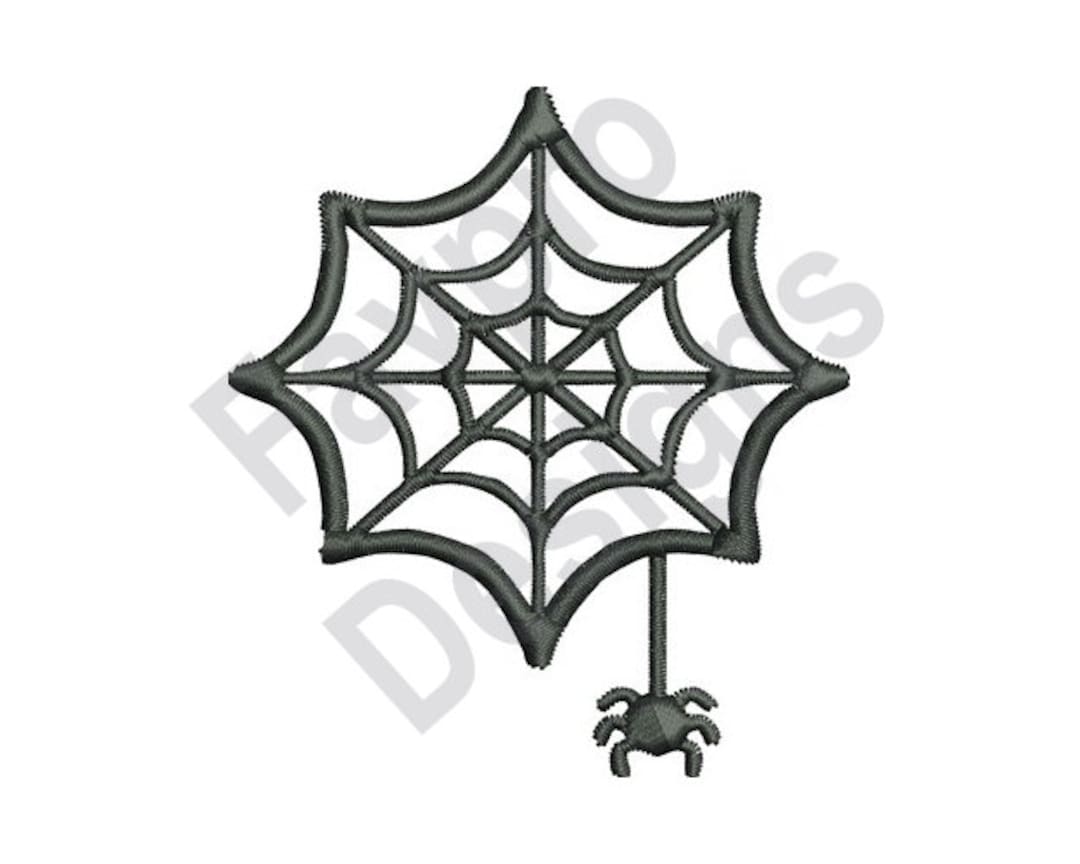 Spider Web Machine Embroidery Design - Etsy