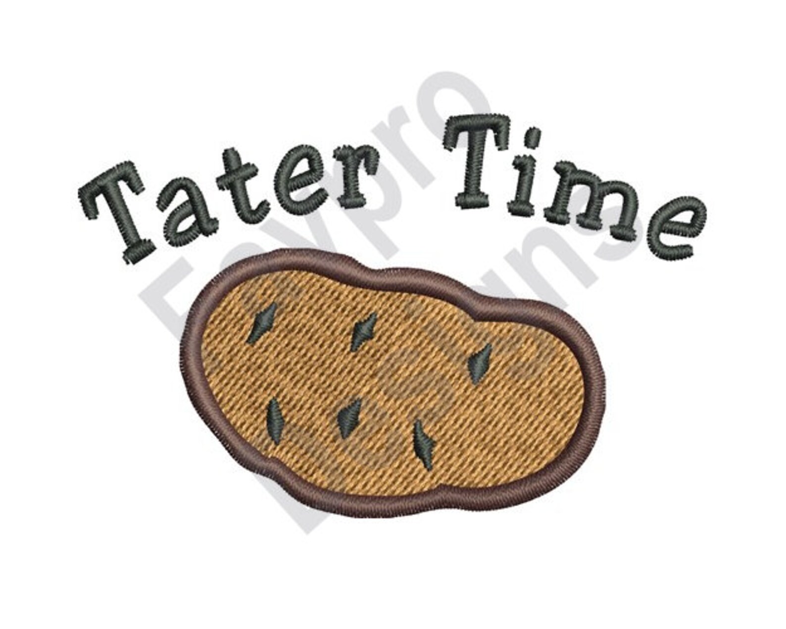 Tater Time Machine Embroidery Design - Etsy