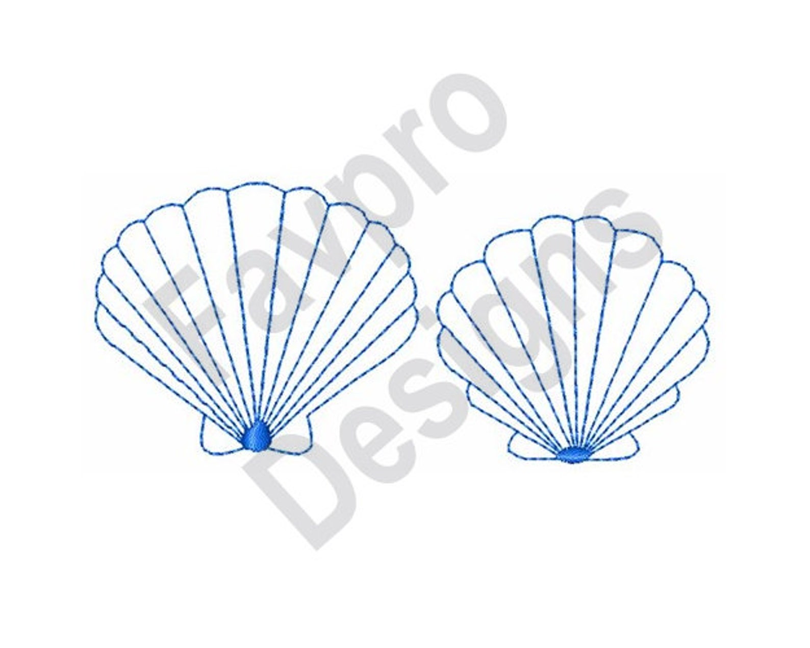 Sea Shells Machine Embroidery Design - Etsy