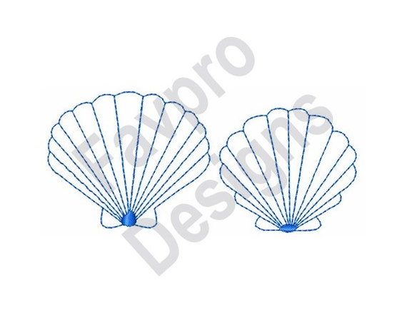 Sea Shells Machine Embroidery Design - Etsy