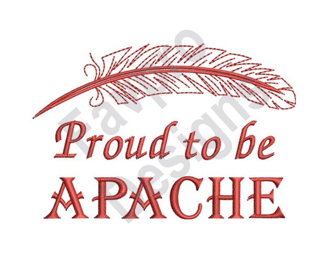 Native American Apache Pride - Machine Embroidery Design - Etsy