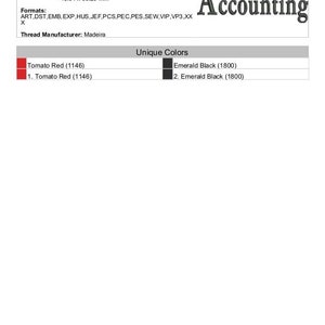 I Love Accounting - Machine Embroidery Design - Etsy