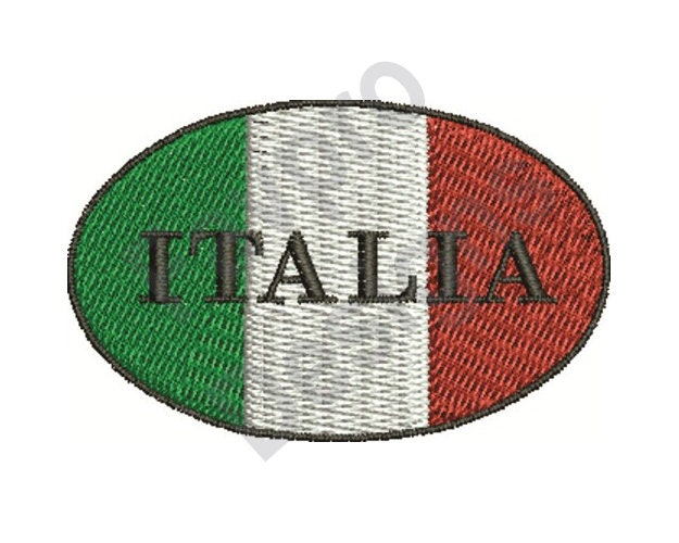 Italia Logo Machine Embroidery Design - Etsy
