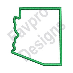 Arizona Outline - Machine Embroidery Design - Etsy