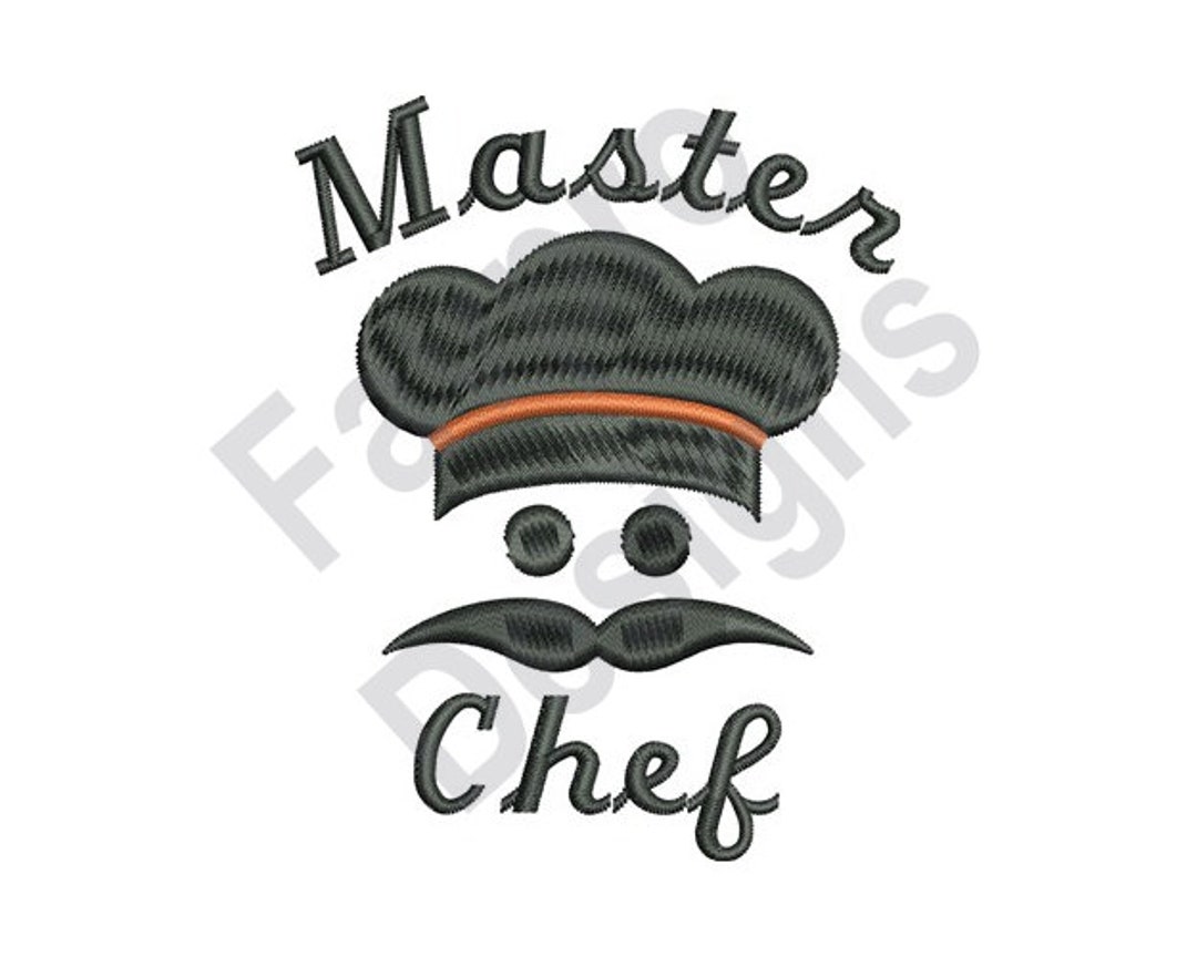 Master Chef - Machine Embroidery Design - Etsy
