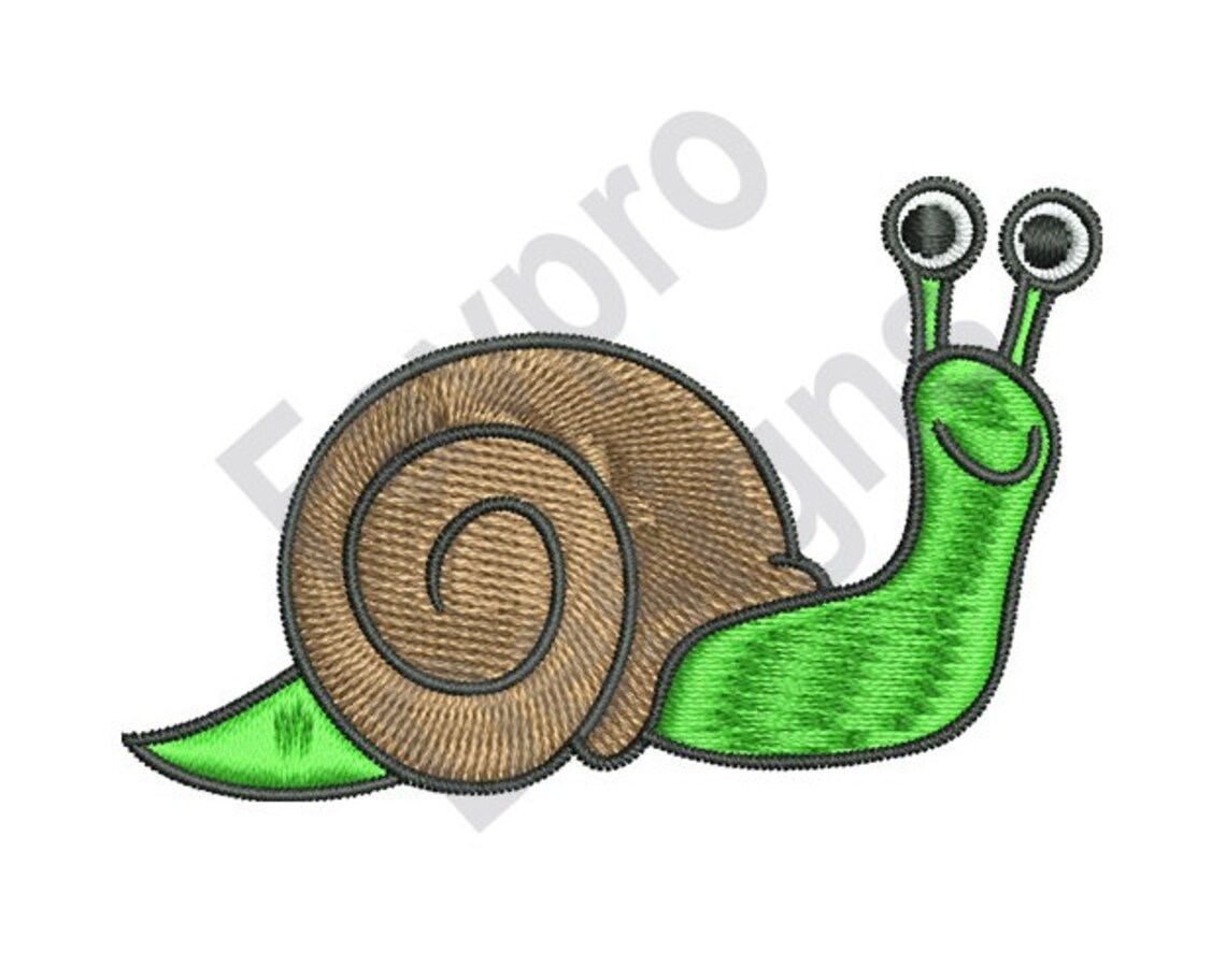 Snail Machine Embroidery Design | Etsy