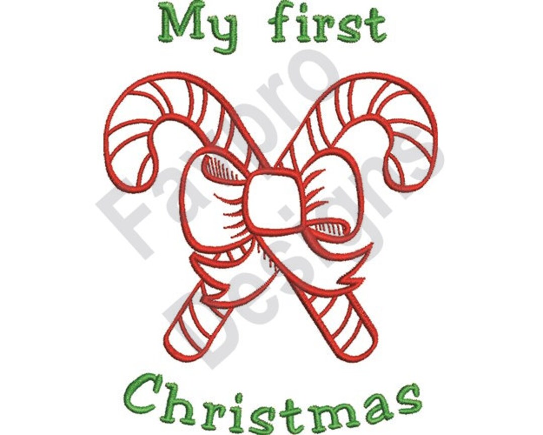 My First Christmas - Machine Embroidery Design - Etsy