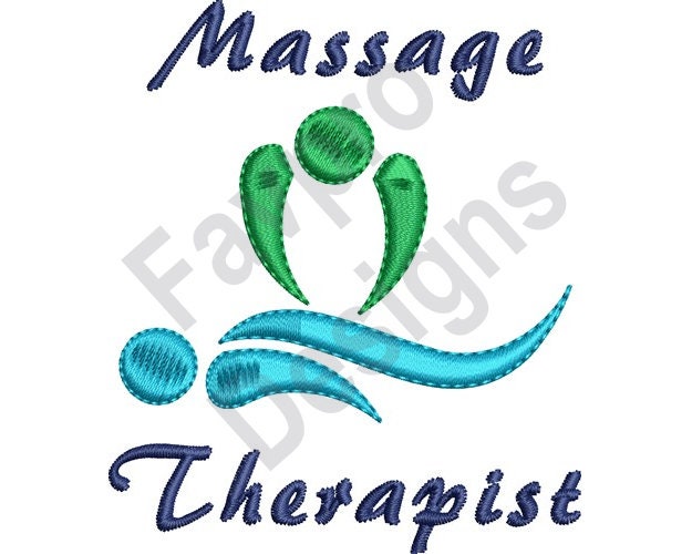 Massage Therapist - Machine Embroidery Design - Etsy