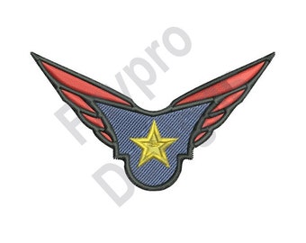 Navy Air Force Wings Machine Embroidery Design - Etsy