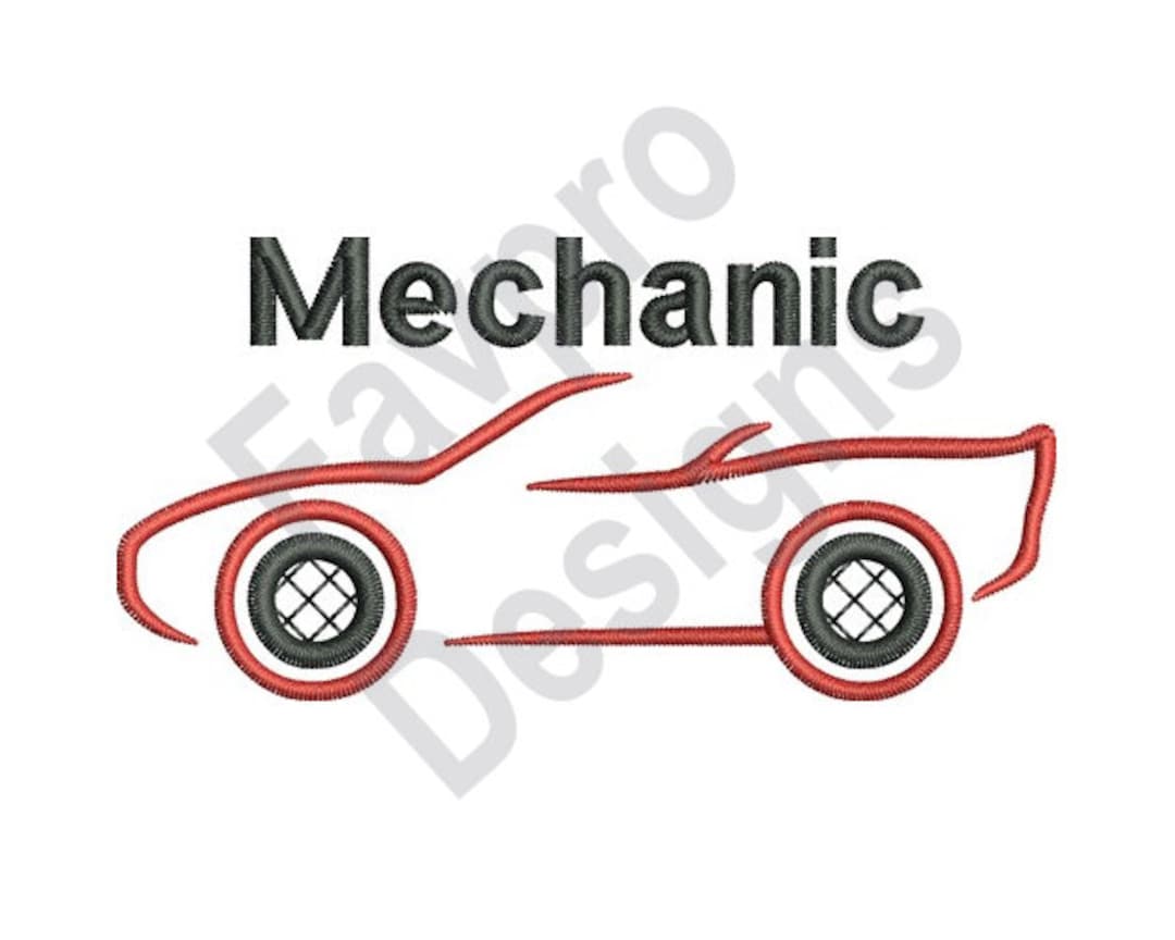 Mechanic - Machine Embroidery Design - Etsy