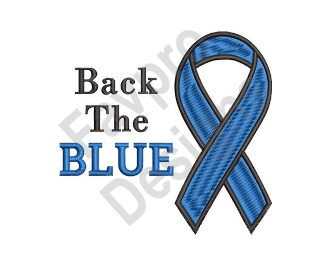 Back the Blue - Machine Embroidery Design - Etsy