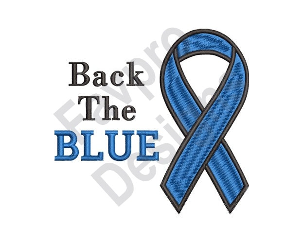Back the Blue - Machine Embroidery Design - Etsy