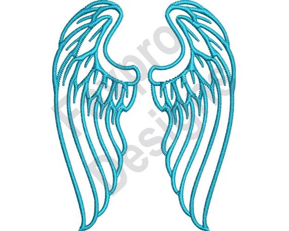 Angel Wings Machine Embroidery Design - Etsy