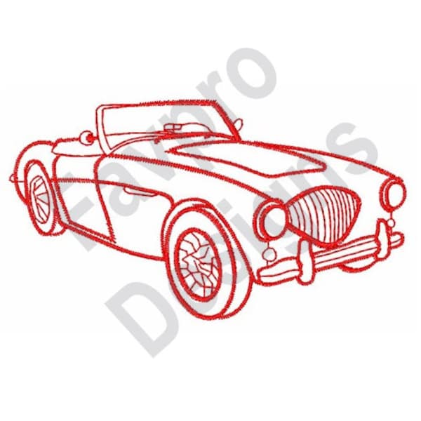 Muscle Car Embroidery - Etsy