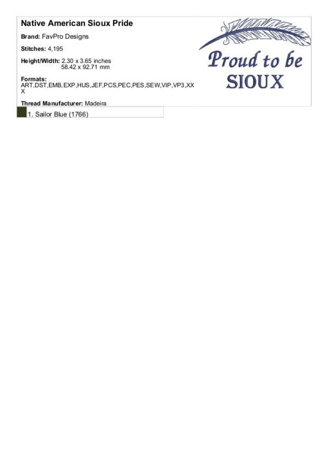 Native American Sioux Pride - Machine Embroidery Design - Etsy