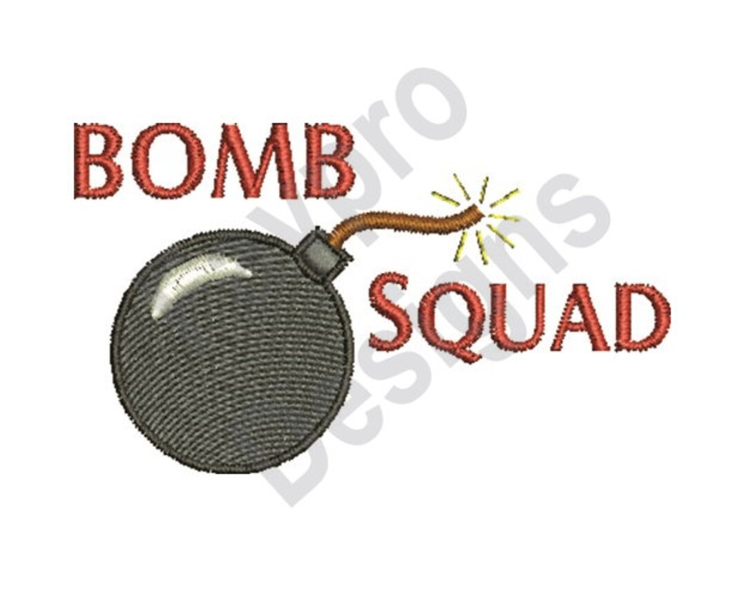 Bomb Squad - Machine Embroidery Design - Etsy