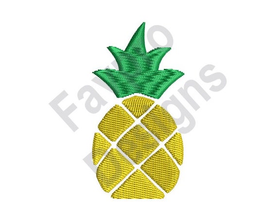 Pineapple Machine Embroidery Design | Etsy