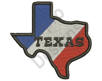 Texas State Flag Machine Embroidery Design - Etsy