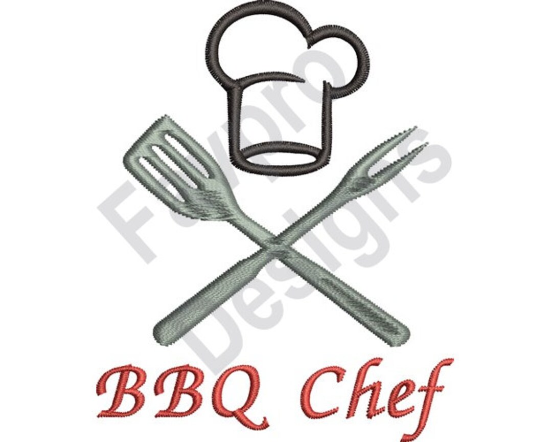 Bbq Chef - Machine Embroidery Design - Etsy