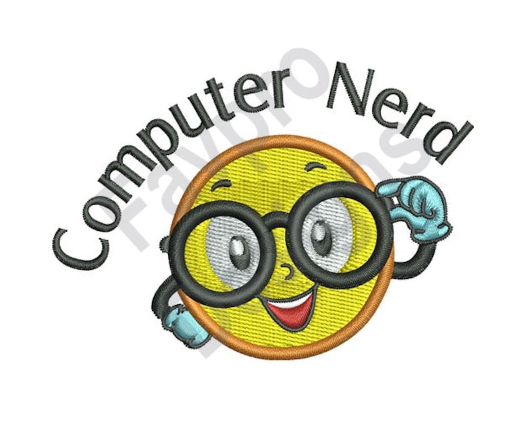 Computer Nerd - Machine Embroidery Design - Etsy