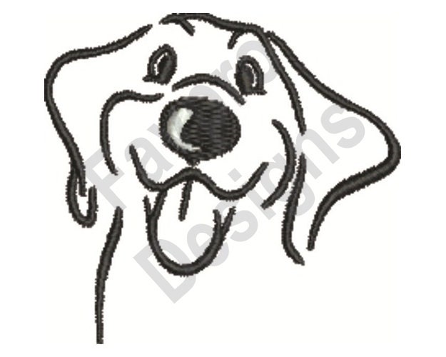 Dog Face - Machine Embroidery Design - Etsy