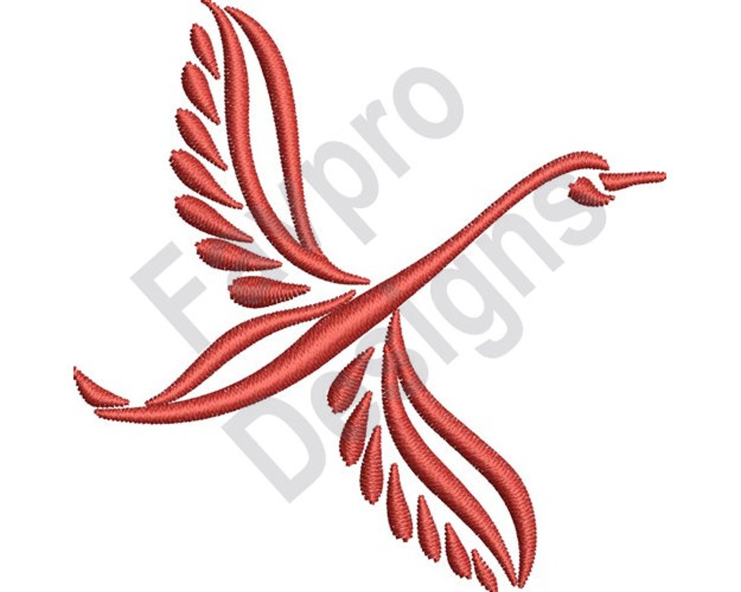 Bird Outline - Machine Embroidery Design - Etsy