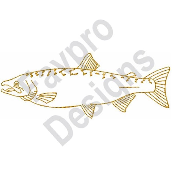 Salmon Embroidery - Etsy