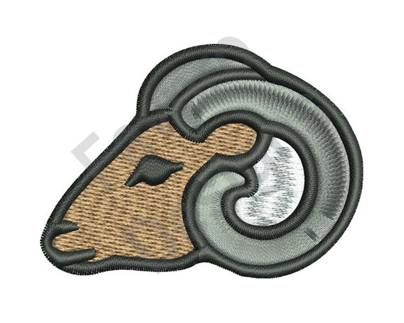 Ram Mascot Machine Embroidery Design - Etsy