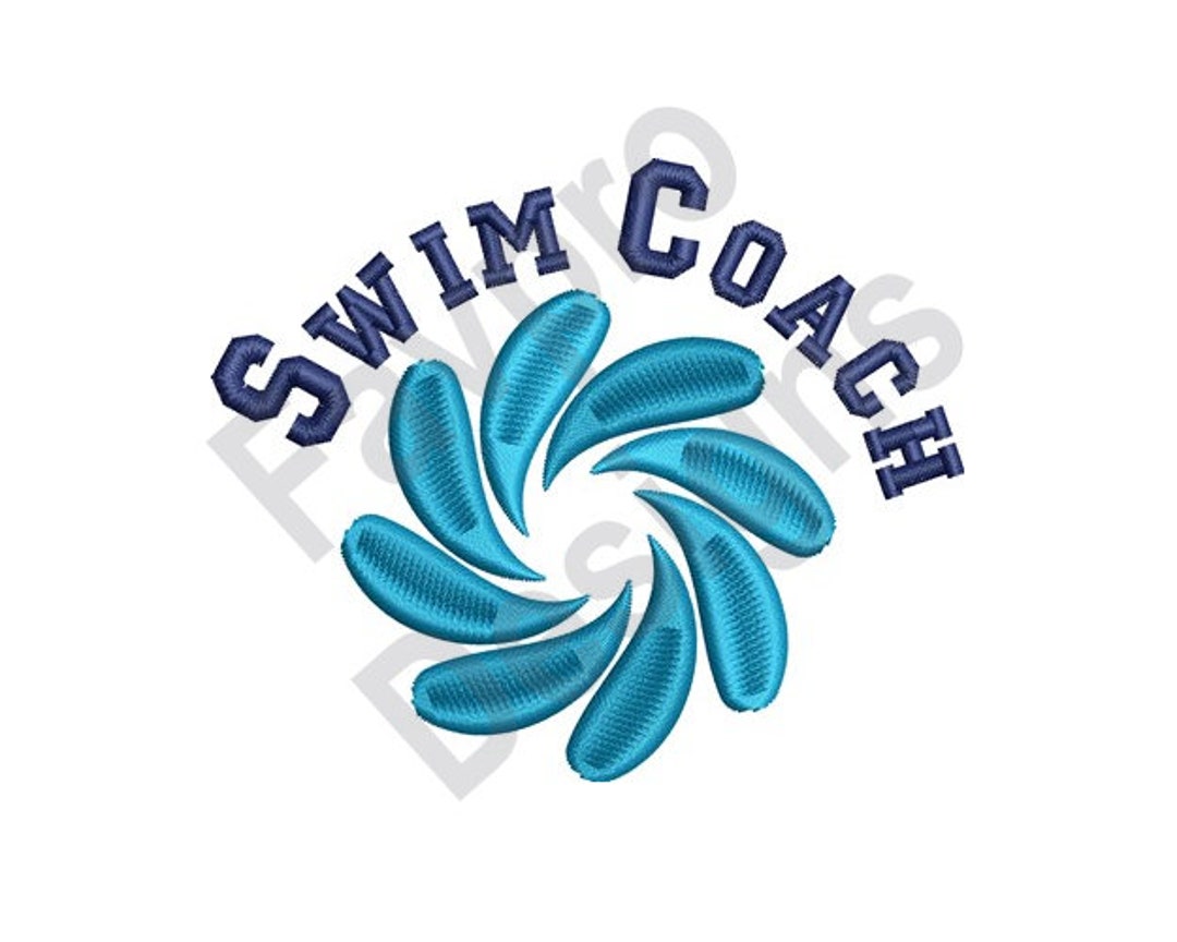 Swim Coach - Machine Embroidery Design - Etsy