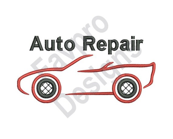 Auto Repair Machine Embroidery Design | Etsy