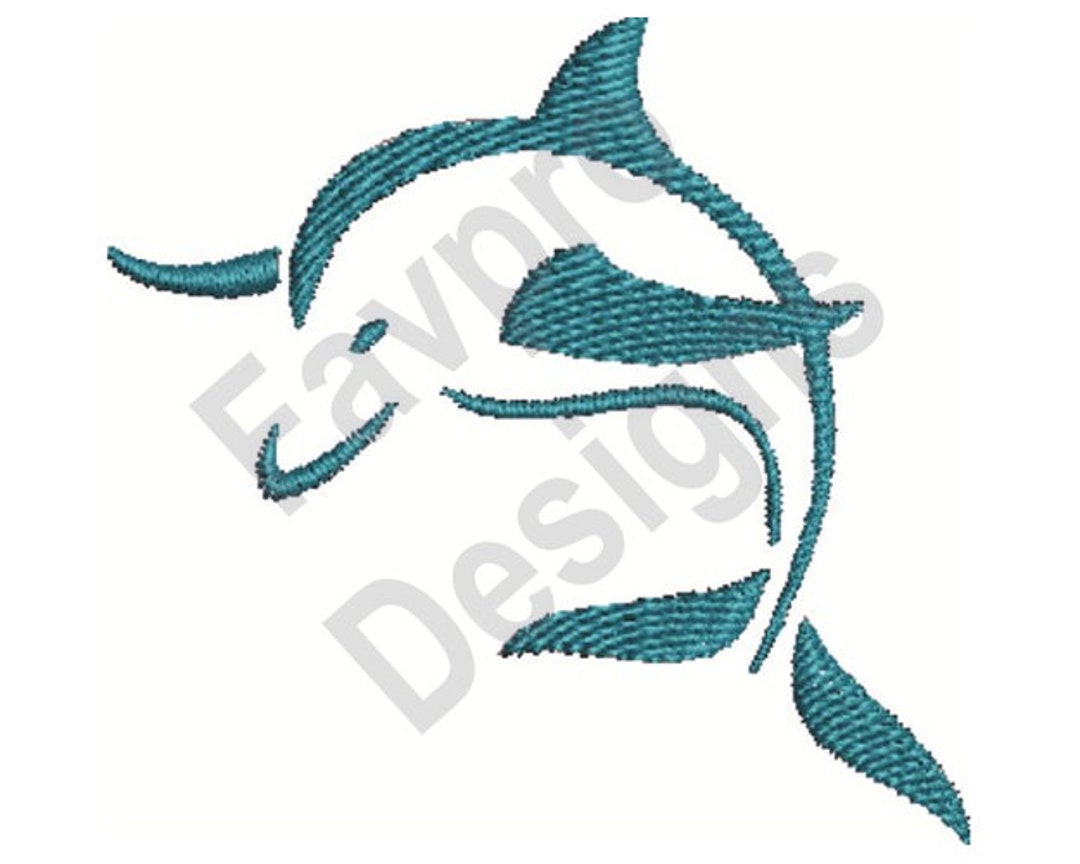 Dolphin - Machine Embroidery Design - Etsy