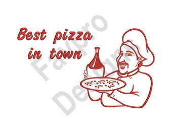 Pizza Slice Machine Embroidery Design - Etsy