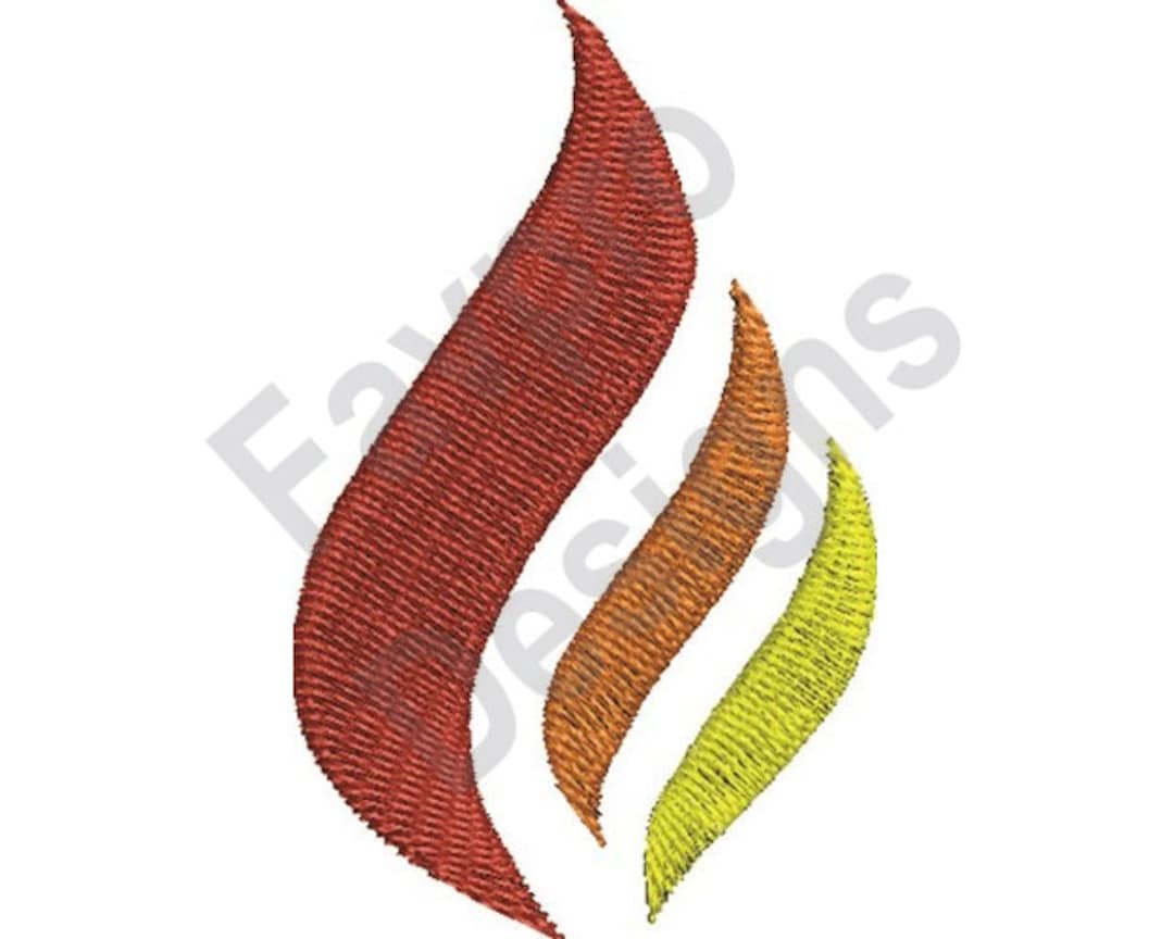 Flame Pattern - Machine Embroidery Design - Etsy