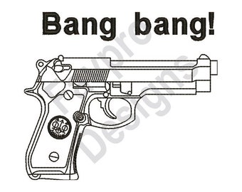 Bang Sign Machine Embroidery Design, 4x4 and 5x7 Hoop, Bang Symbol ...