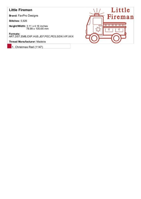 Little Fireman Machine Embroidery Design - Etsy