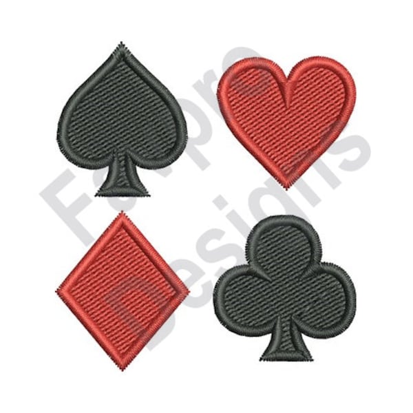 Playing Card Embroidery - Etsy