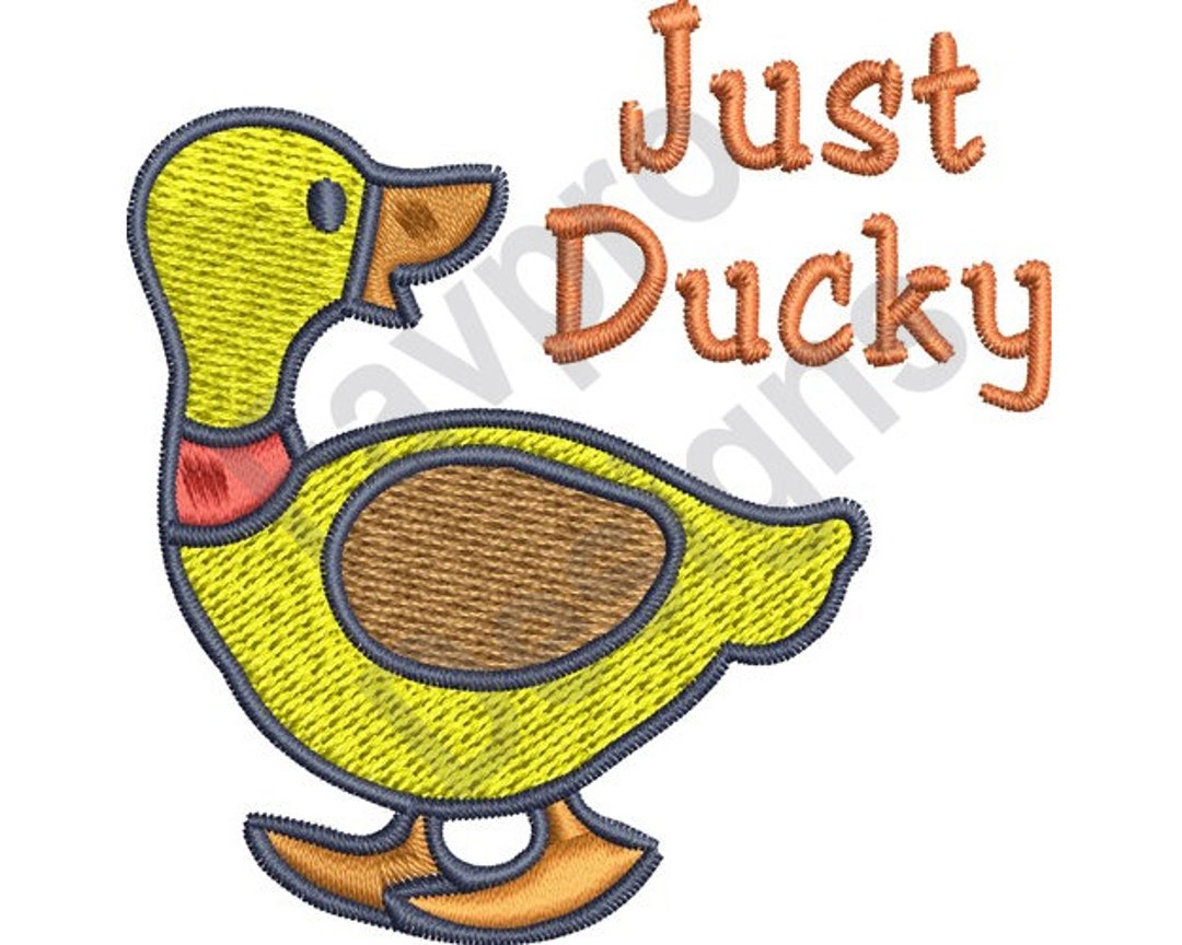 Just Ducky - Machine Embroidery Design - Etsy