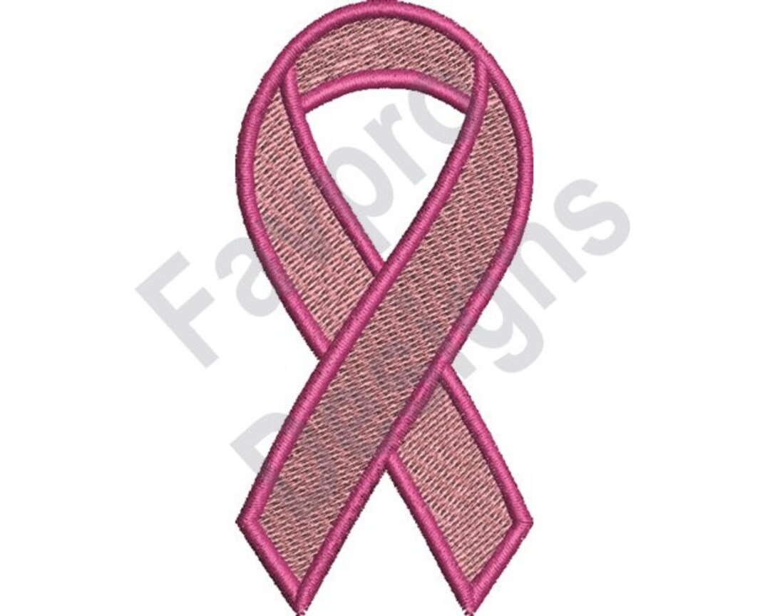 Breast Cancer Ribbon - Machine Embroidery Design - Etsy
