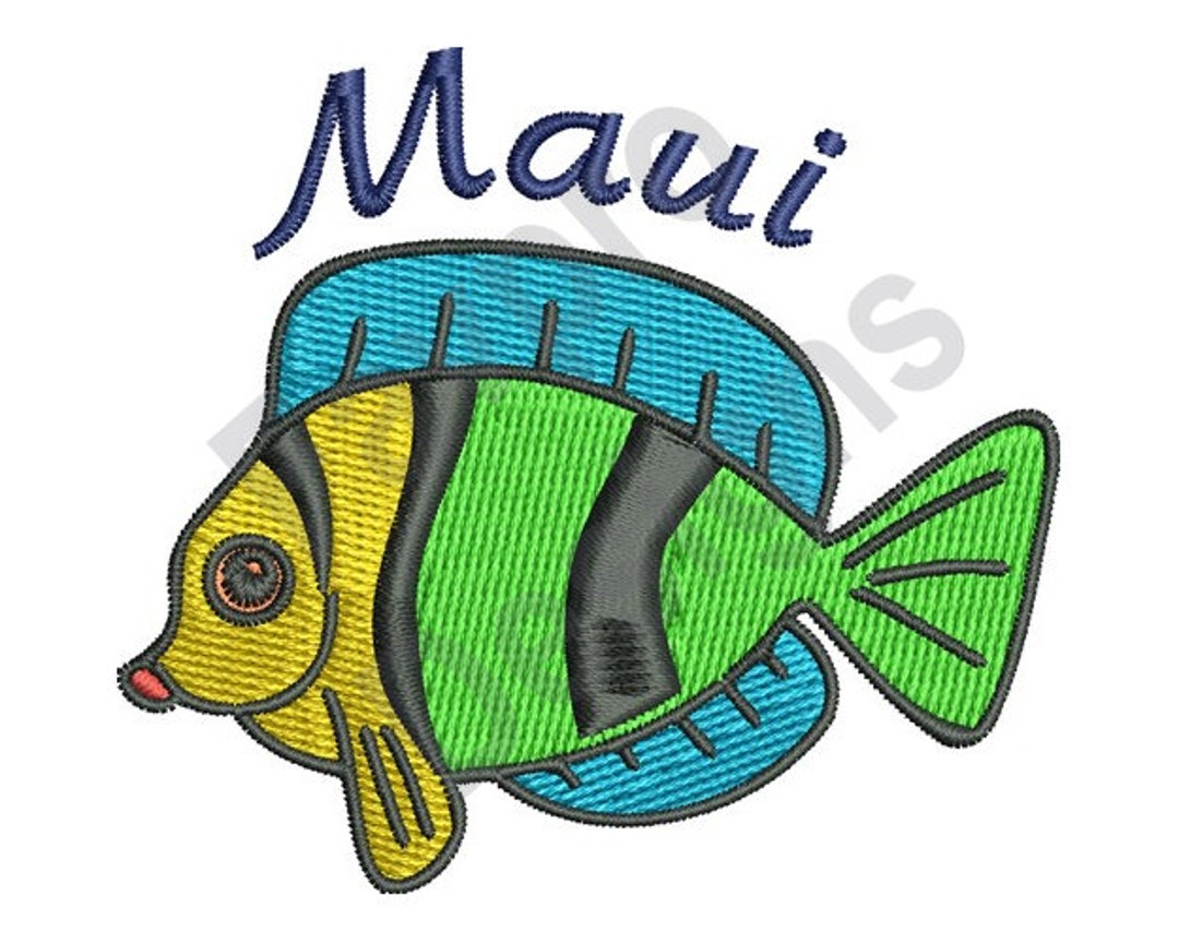 Maui - Machine Embroidery Design - Etsy