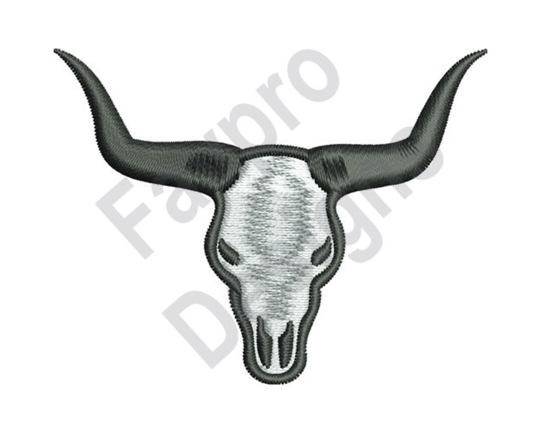 Steer Skull - Machine Embroidery Design - Etsy