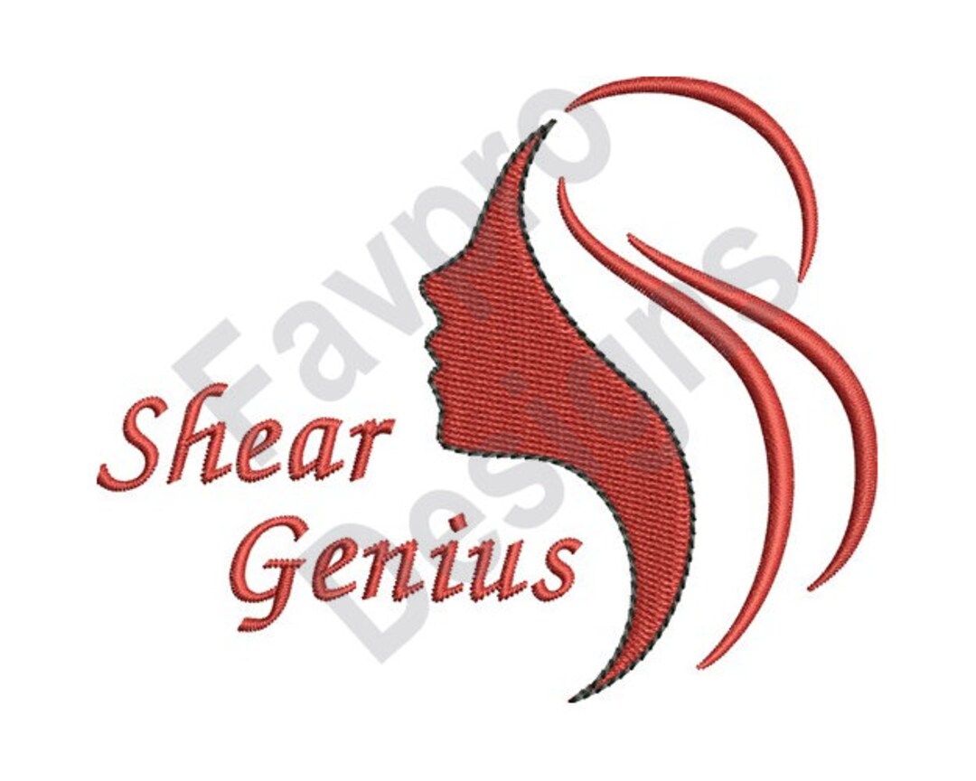 Shear Genius Machine Embroidery Design - Etsy
