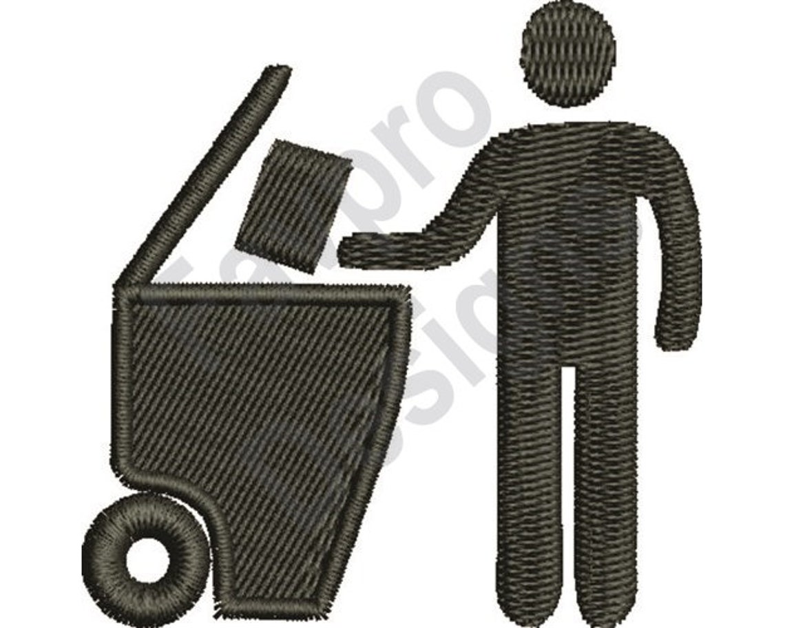 Garbage Man Machine Embroidery Design - Etsy