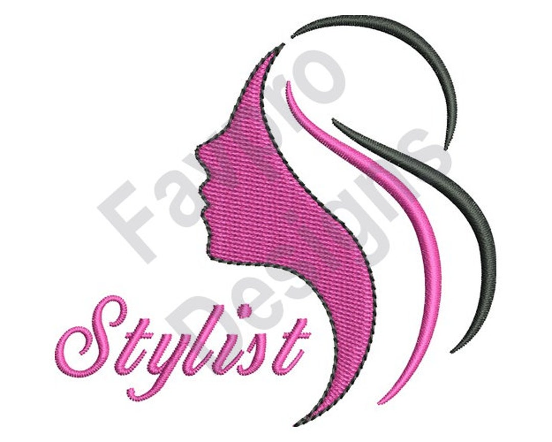 Stylist Woman - Machine Embroidery Design - Etsy