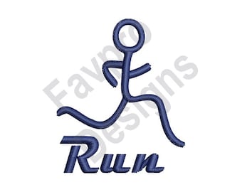 Female Runner Machine Embroidery Design - Etsy